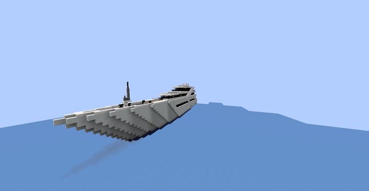 Superyacht Saturn "white" / Súper yate Saturn "white" Minecraft Map