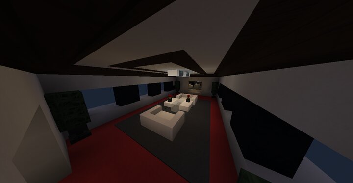 Superyacht Saturn "white" / Súper yate Saturn "white" Minecraft Map
