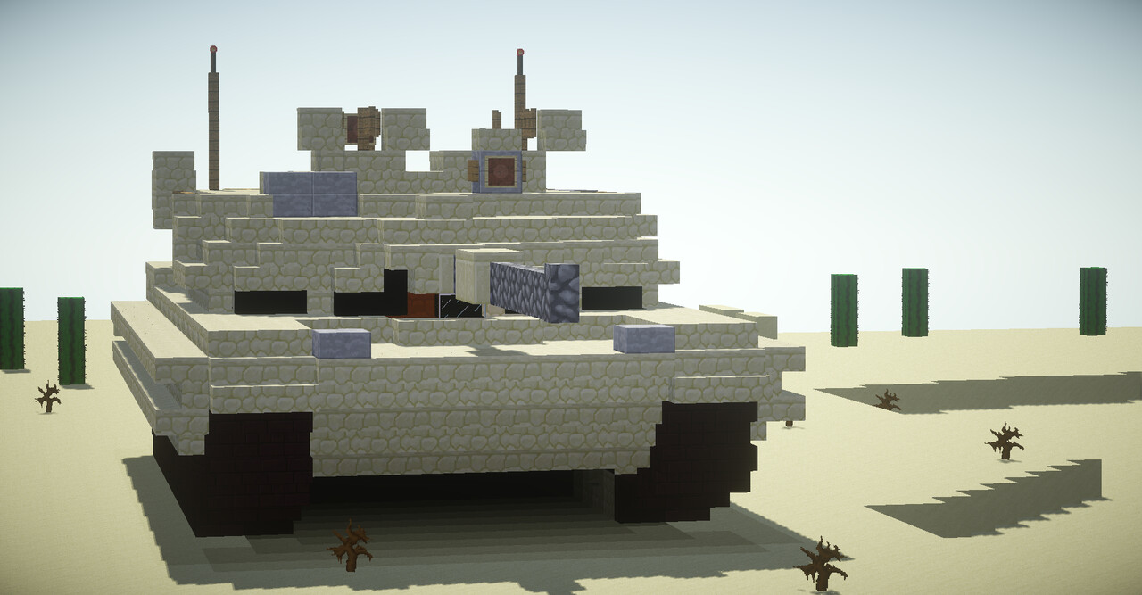3：1 M1A2 Abrams Main Battle Tank Minecraft Map