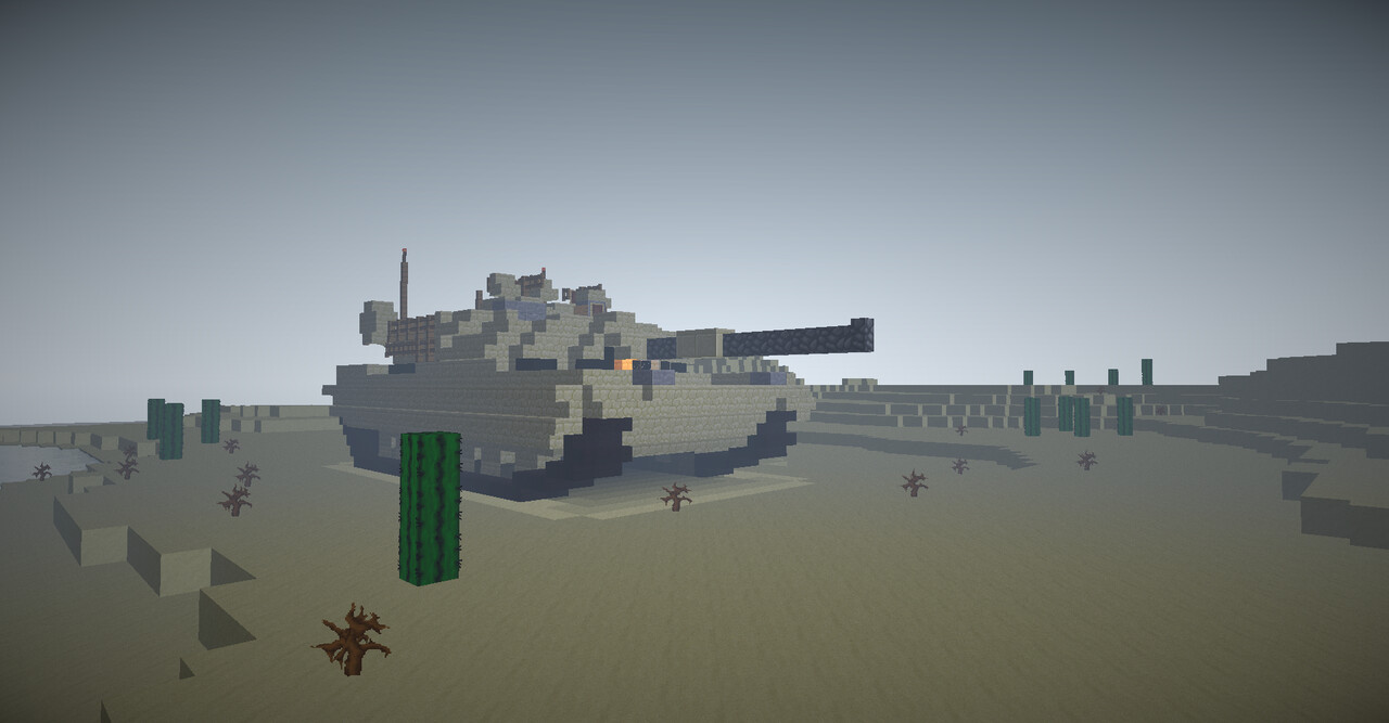 3：1 M1A2 Abrams Main Battle Tank Minecraft Map
