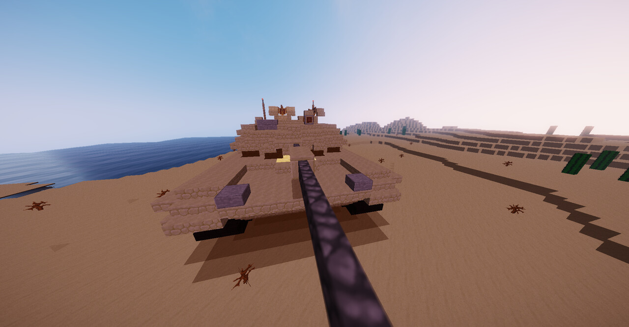 3：1 M1A2 Abrams Main Battle Tank Minecraft Map