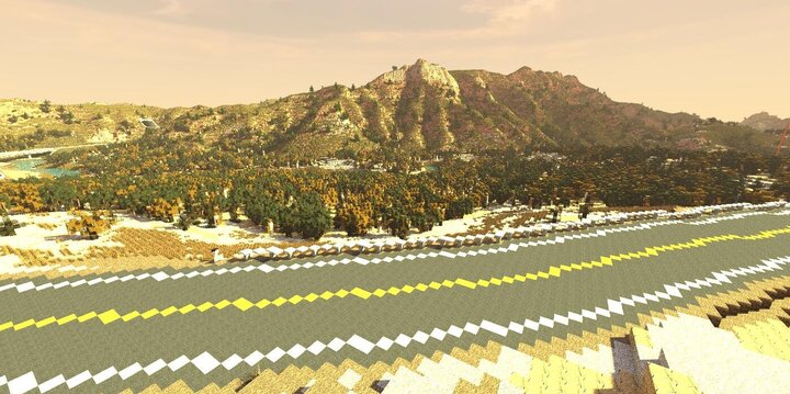 [Argon] Minecraft Realistic City and Mountains | 8,000 block road ...