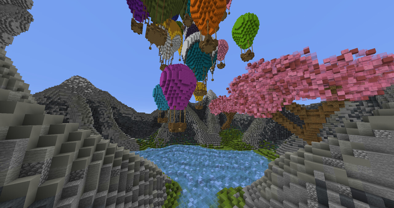 Hot Air Balloon Build Minecraft Map