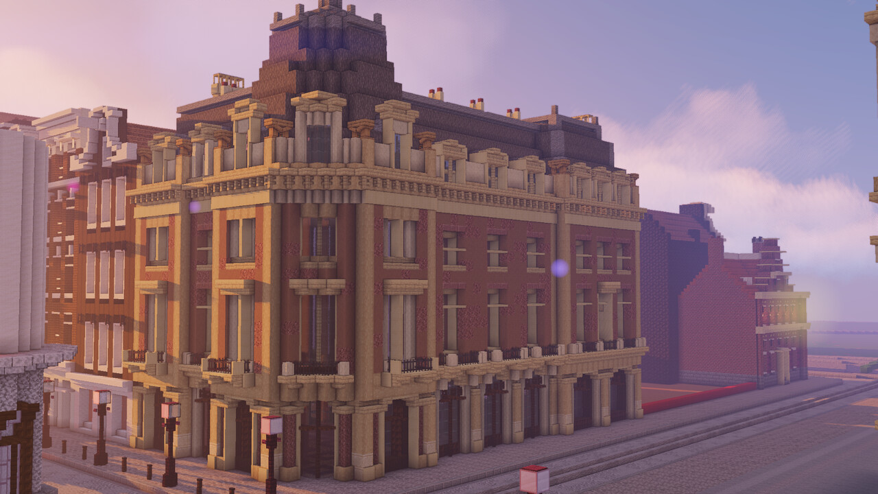 Some random traditional builds that I put together in 1 post Minecraft Map