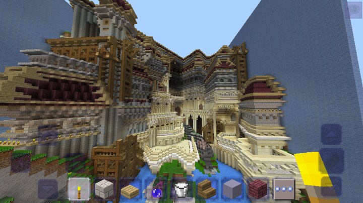 white base with dark structure on #MCPE Minecraft Map