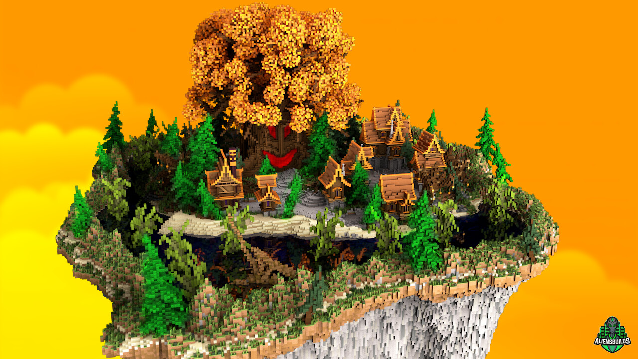 ⭐ EXCLUSIVE ⭐ Evil Tree - AliensBuilds 👿 Minecraft Map