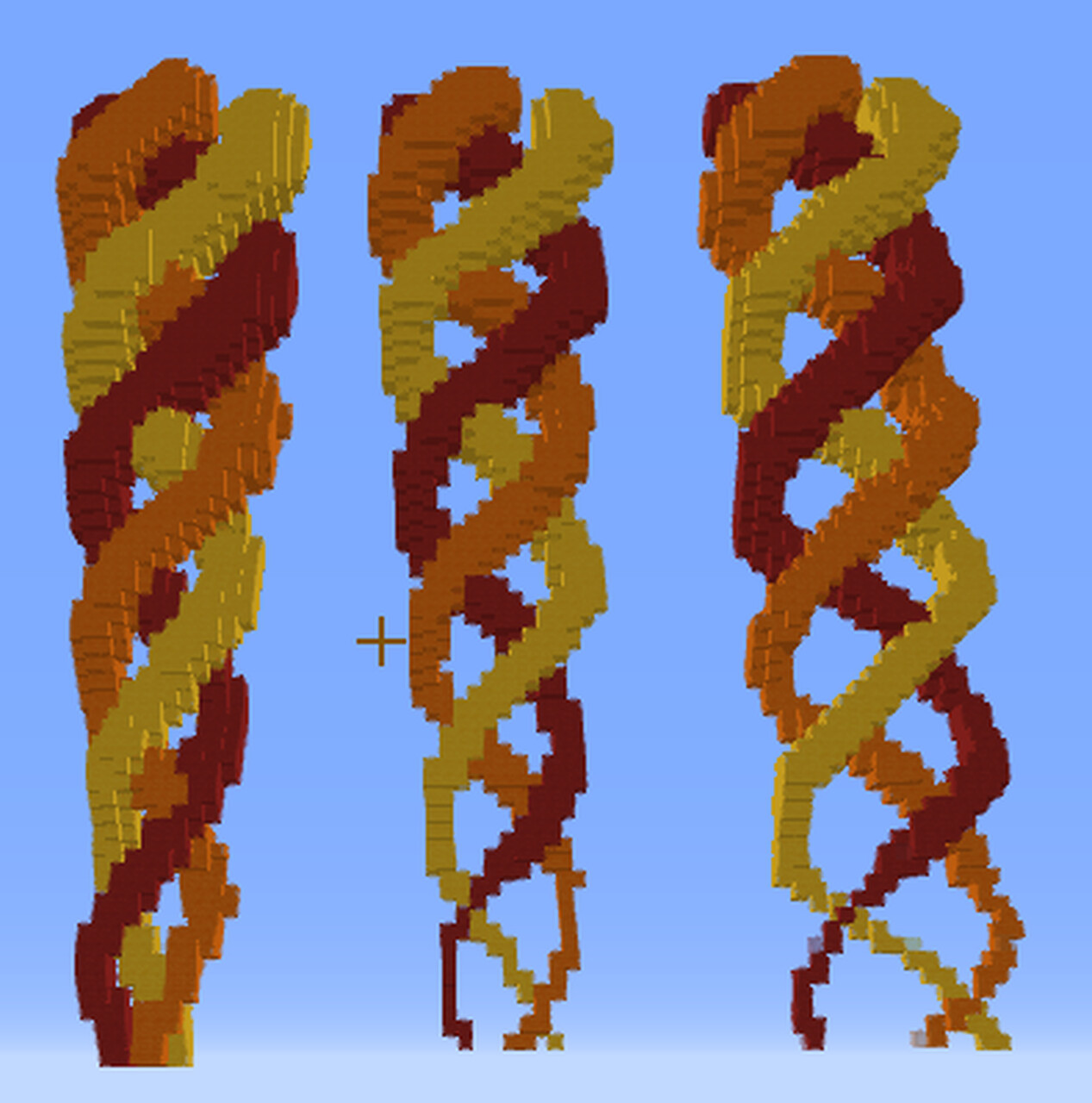 Three Strand Braid Template. Minecraft Map