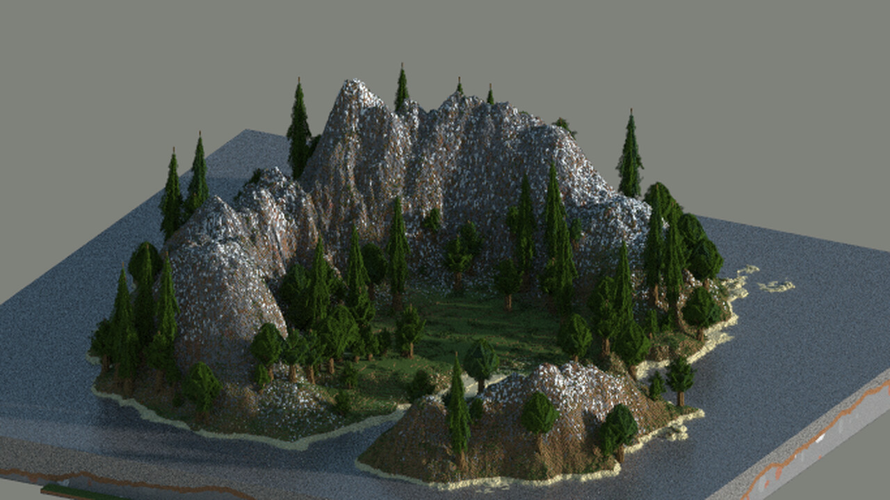 Valhaldorg [768x768] Fantasy Nordic Custom Terrain Minecraft Map