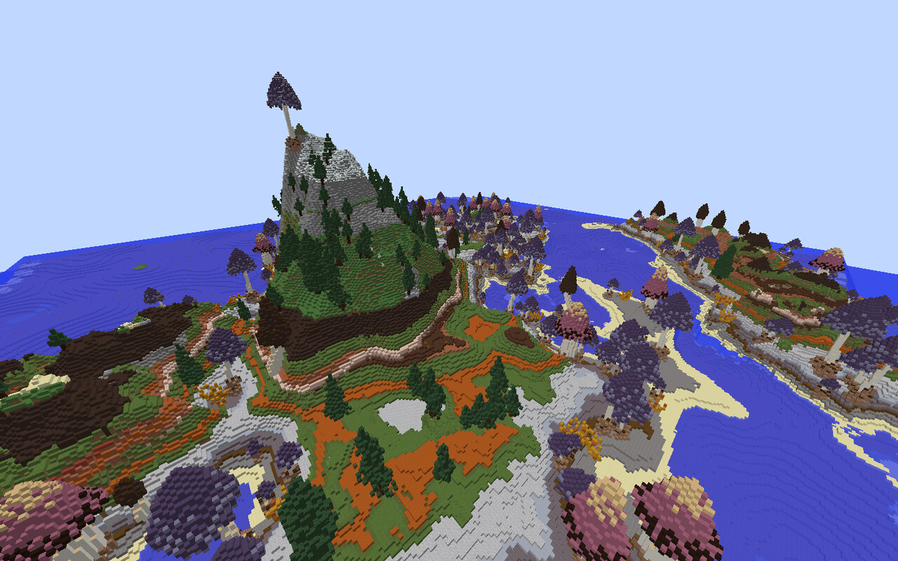 Island mushrooms landscape (Free download) Minecraft Map