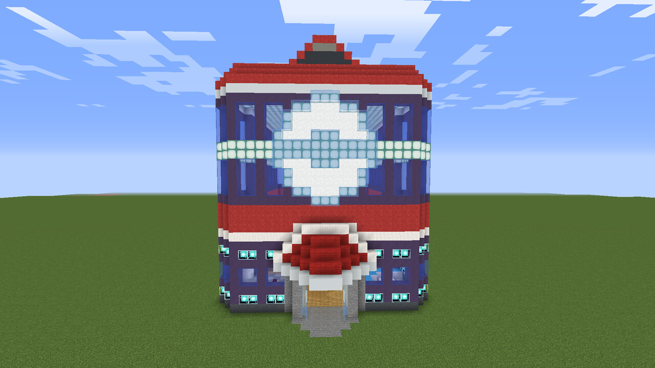 Unova Pokemon Centre Minecraft Map