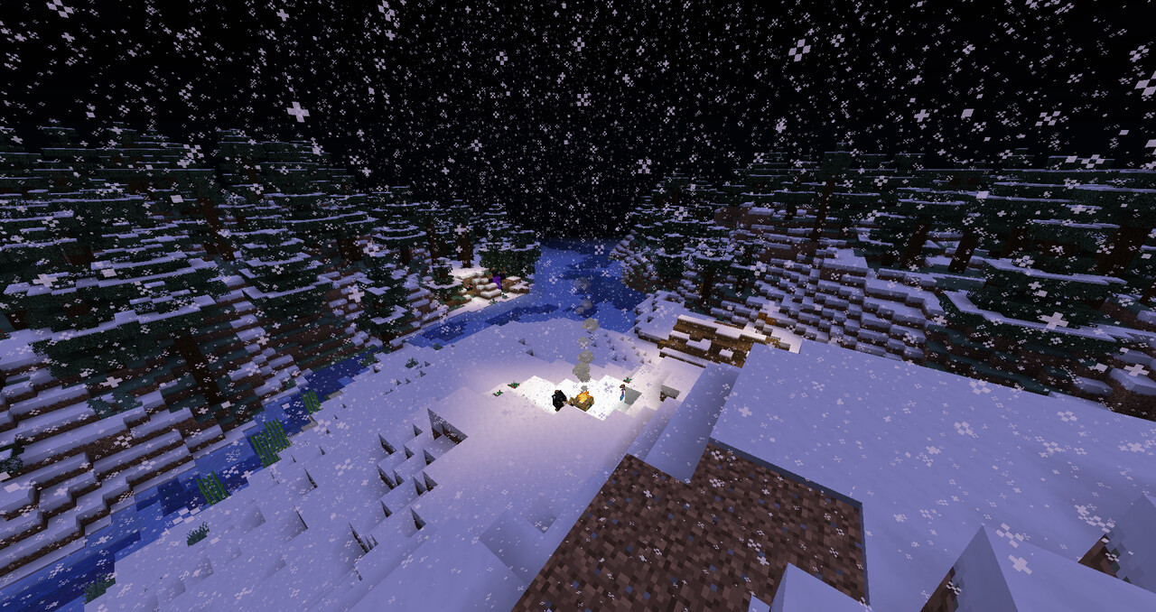 Snowy Starter House Minecraft Map
