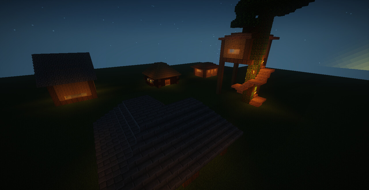 5 Different Houses Minecraft Map