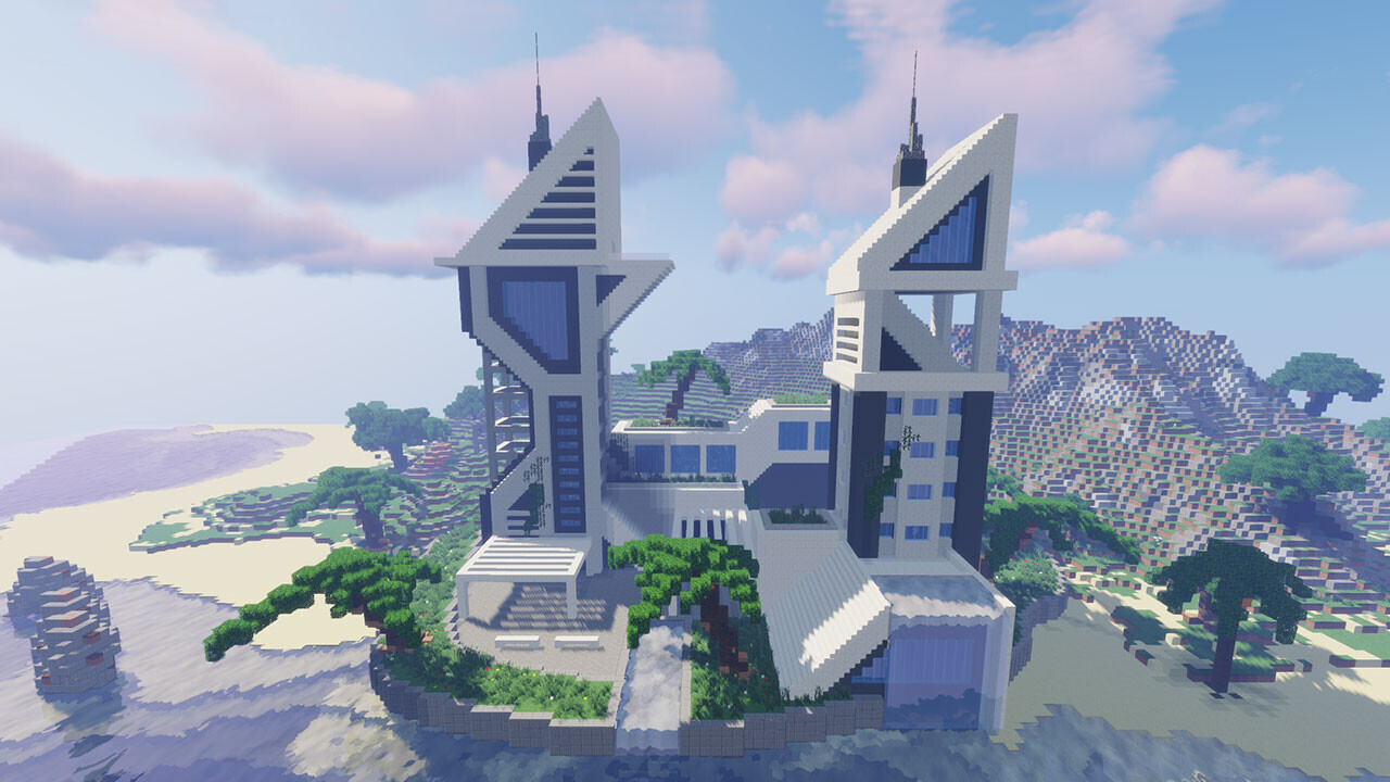 Large Futuristic City (WORLD DOWNLOAD) Minecraft Map