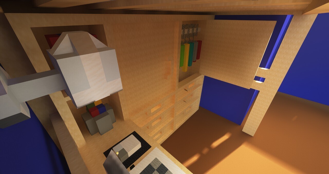 I JUST MADE A LOFT BED DESIGN Minecraft Map