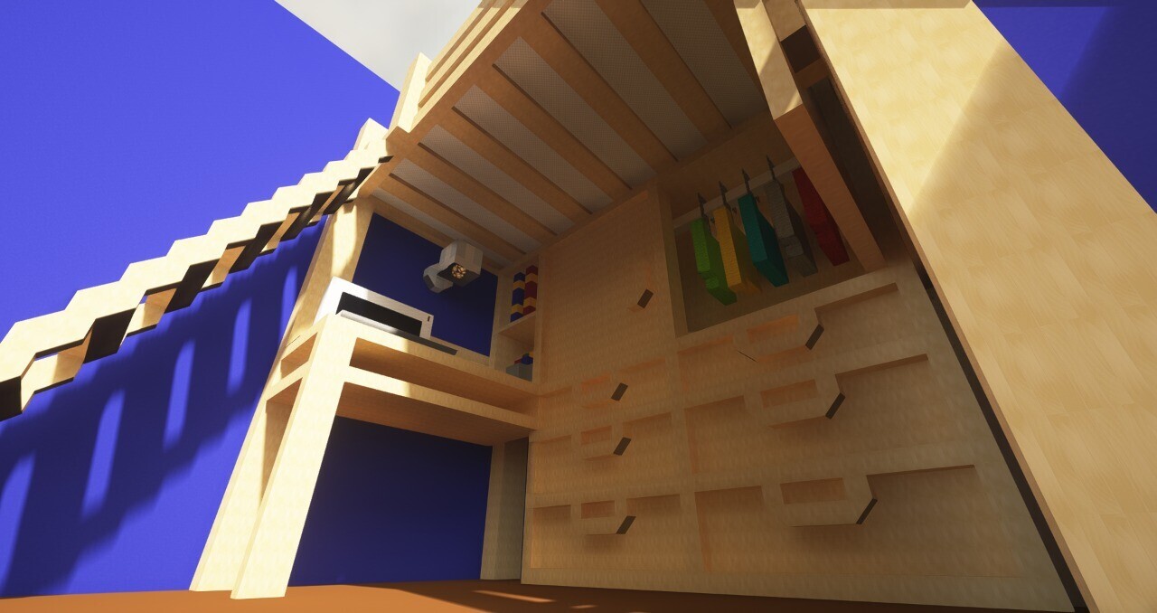 I JUST MADE A LOFT BED DESIGN Minecraft Map