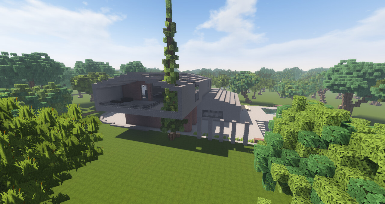 Modern Brick House Minecraft Map
