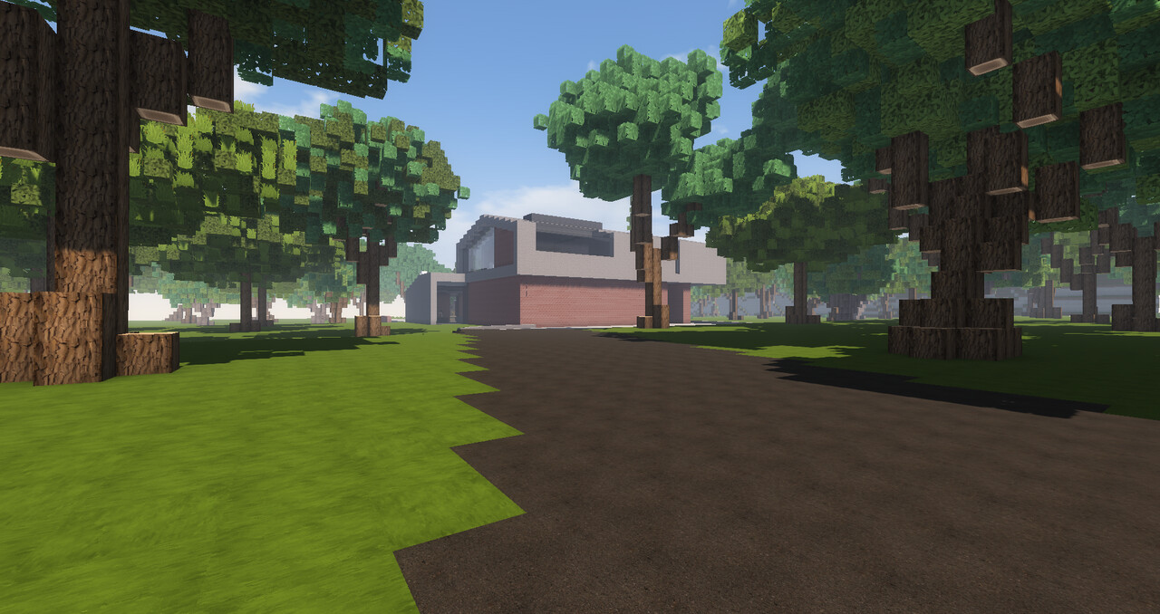 Modern Brick House Minecraft Map