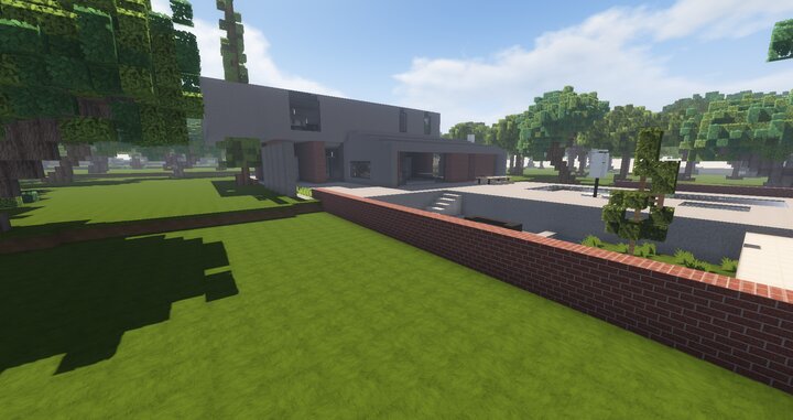 Modern Brick House Minecraft Map