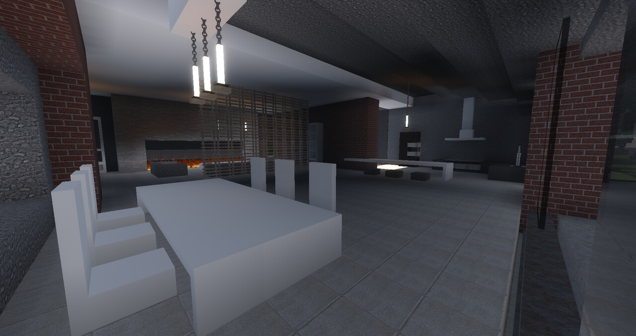 Modern Brick House Minecraft Map