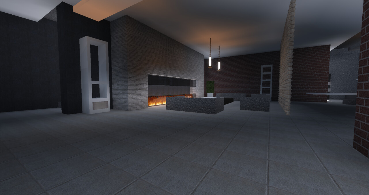 Modern Brick House Minecraft Map