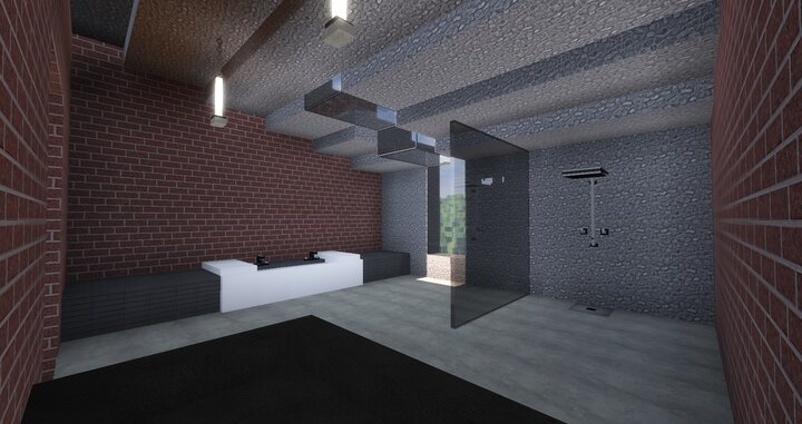 Modern Brick House Minecraft Map