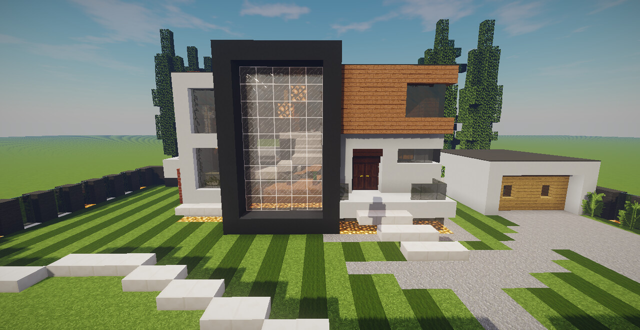 Modern House #51 + Schematics Minecraft Map