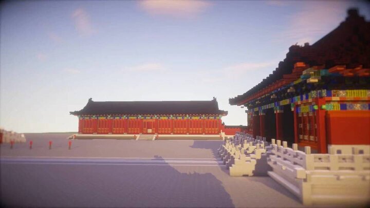 [minecraft]Palace architecture in traditional Chinese style Minecraft Map