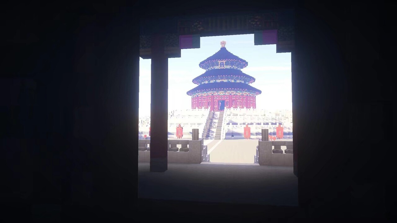 [minecraft]Palace architecture in traditional Chinese style Minecraft Map