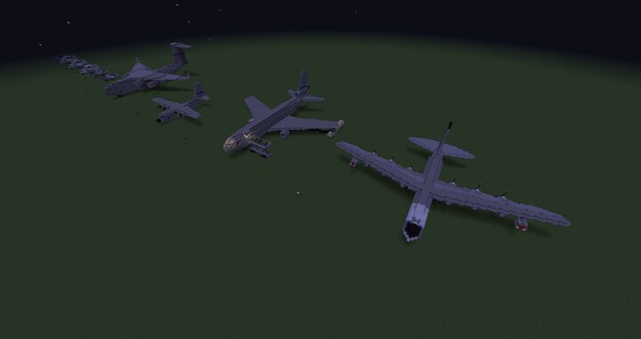 military planes choppers Minecraft Map