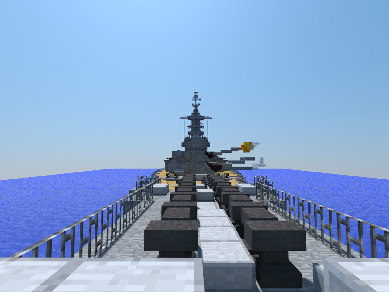 USS Missouri BB-63 (Korean War Refit) Minecraft Map