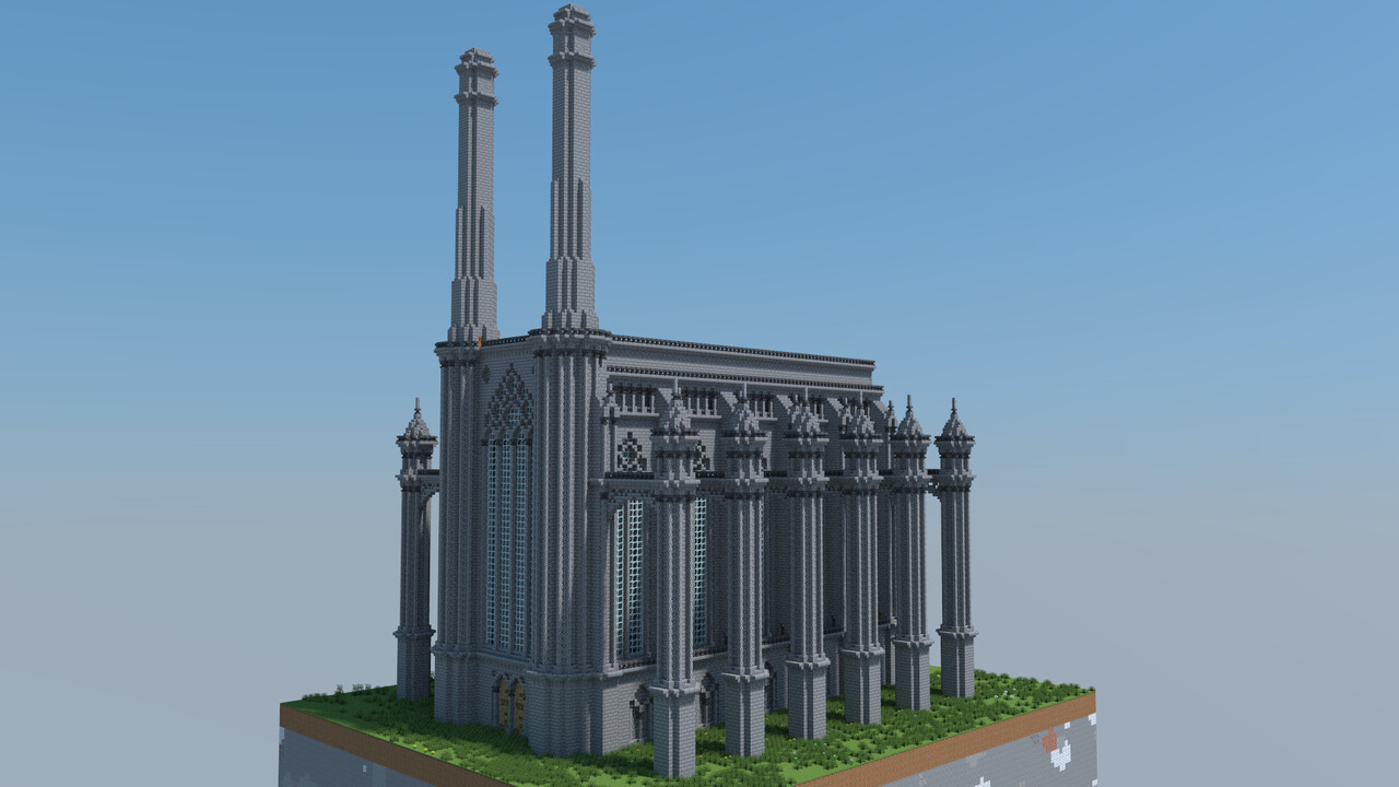 Industrial/ Gothic Crematorium Minecraft Map