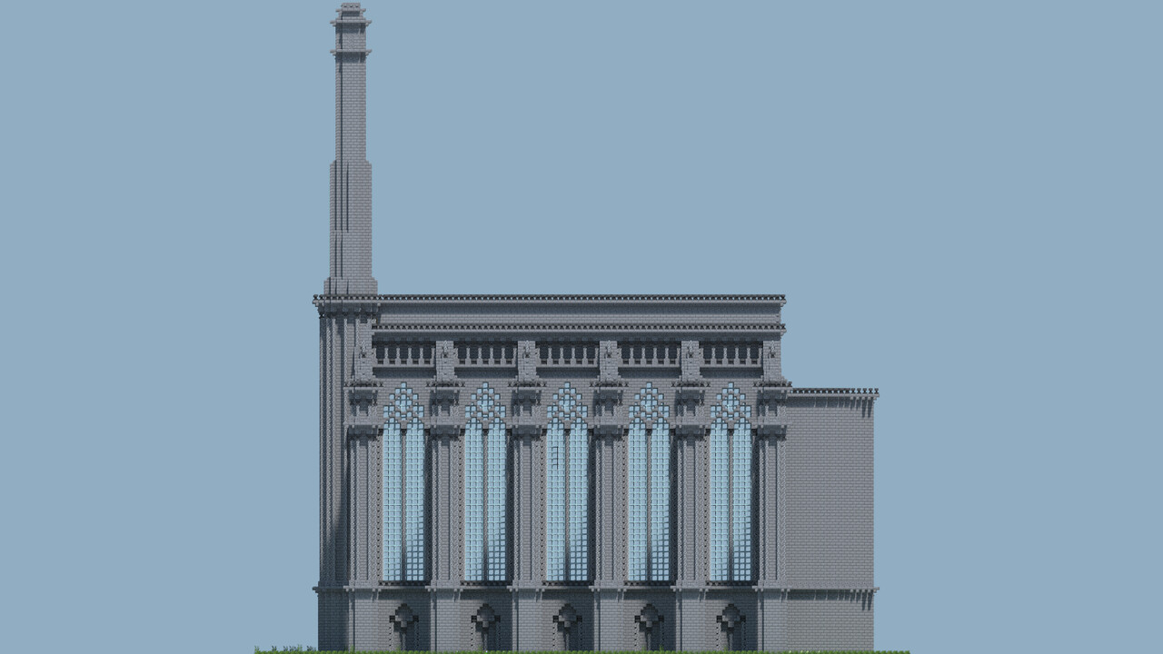 Industrial/ Gothic Crematorium Minecraft Map