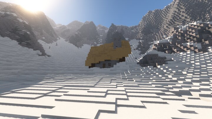 Snowy mountains Minecraft Map