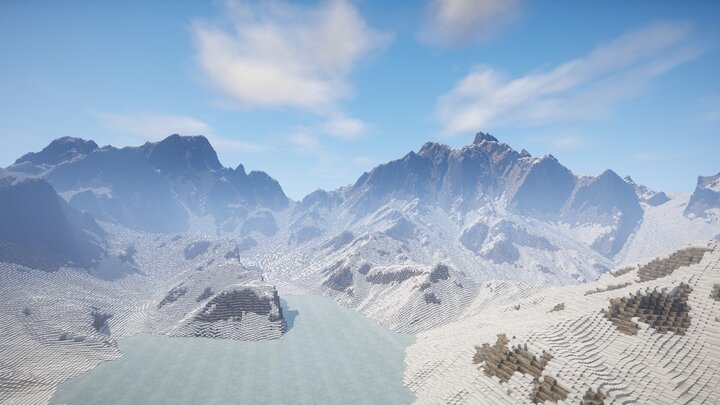 Snowy mountains Minecraft Map