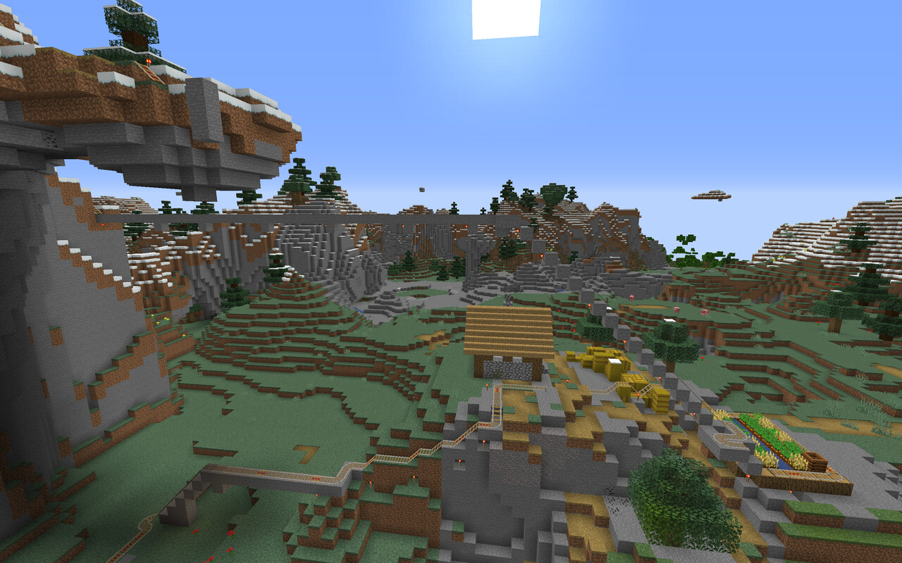 AN ACTUAL Minecart MAP Minecraft Map