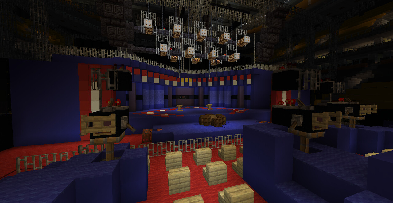 Presidential Debate Stage (Trump vs. Biden) Minecraft Map