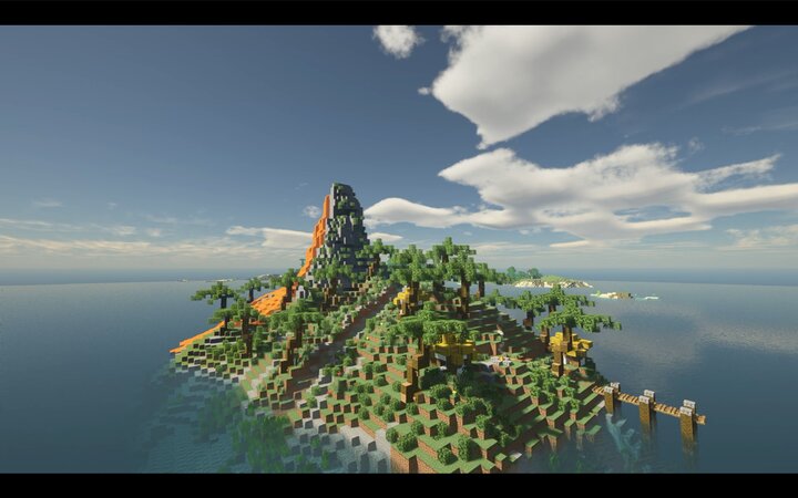 Tropical island Minecraft Map
