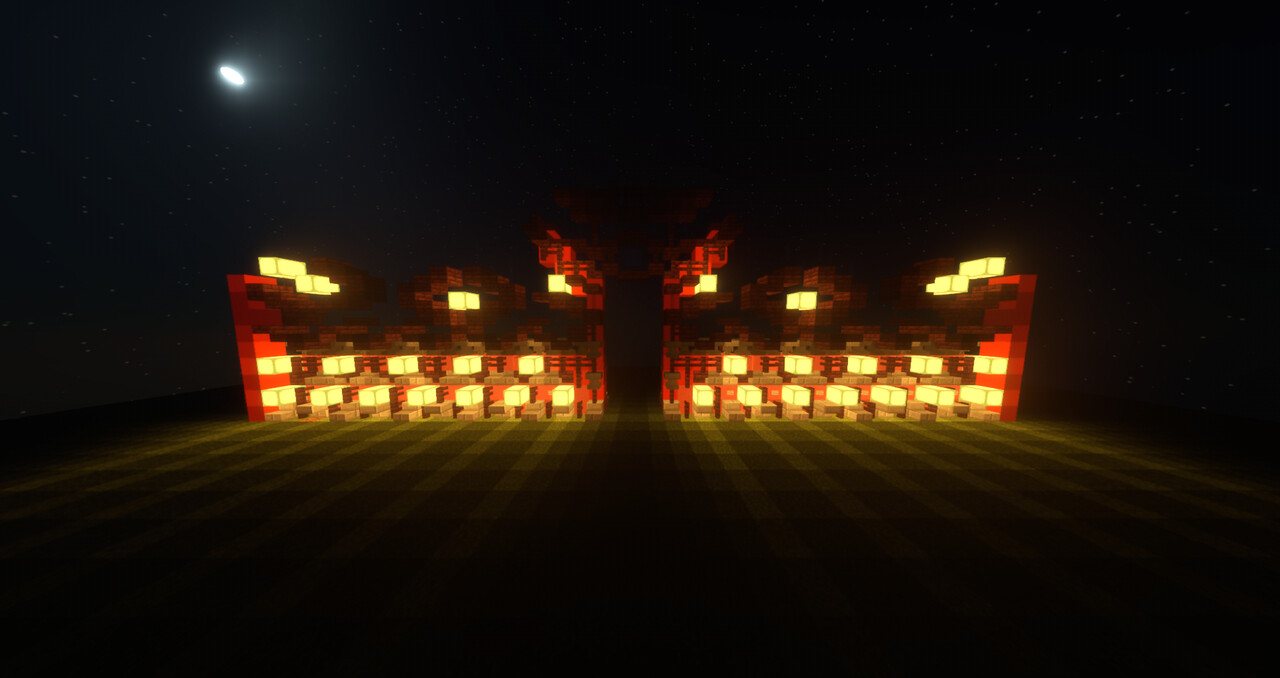 Red japanese gate Minecraft Map