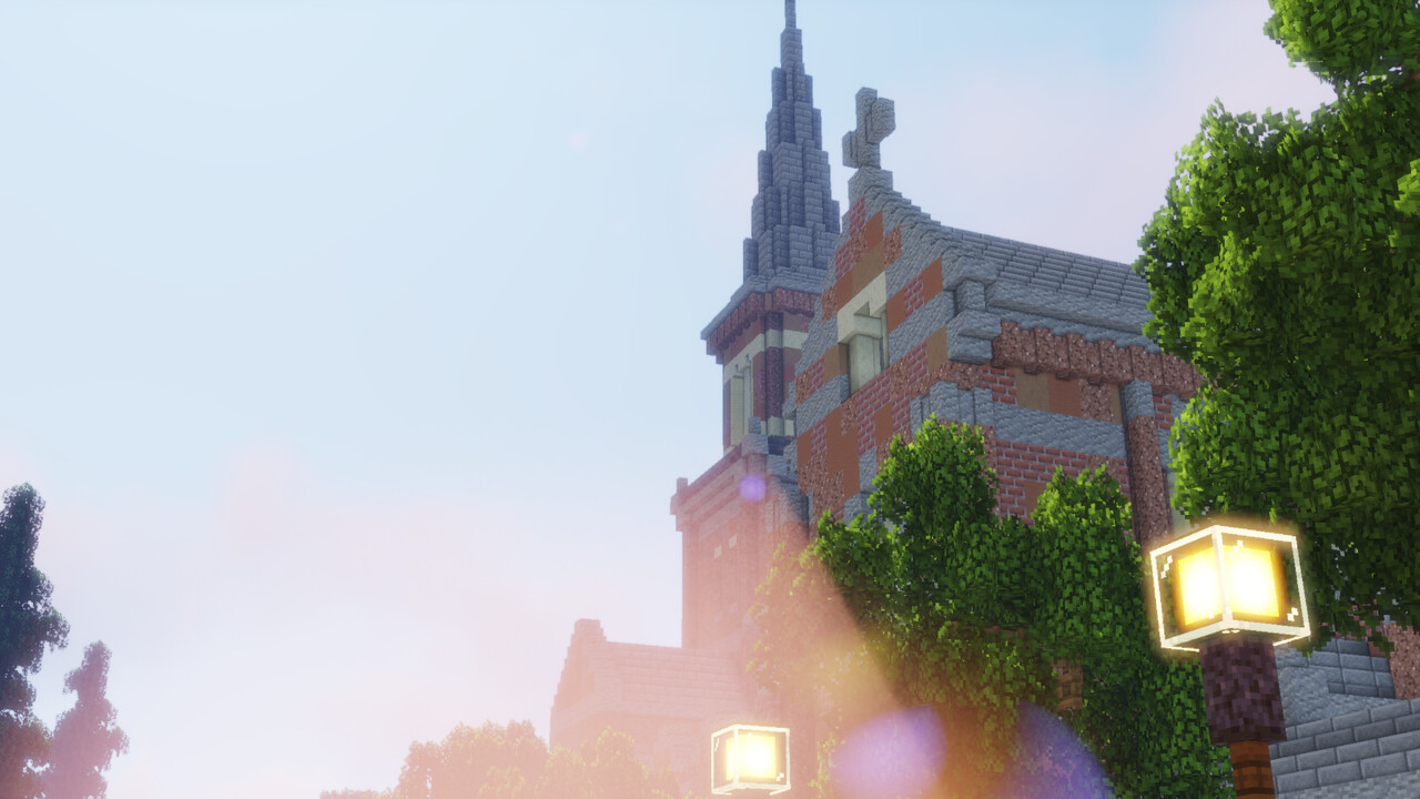 Flemish town based on Antwerp and Brussels Minecraft Map