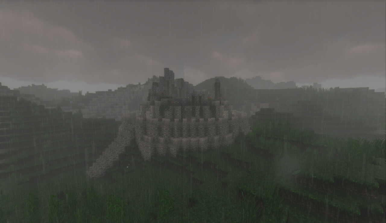 Ruined Scottish Iron Age Broch Tower Minecraft Map