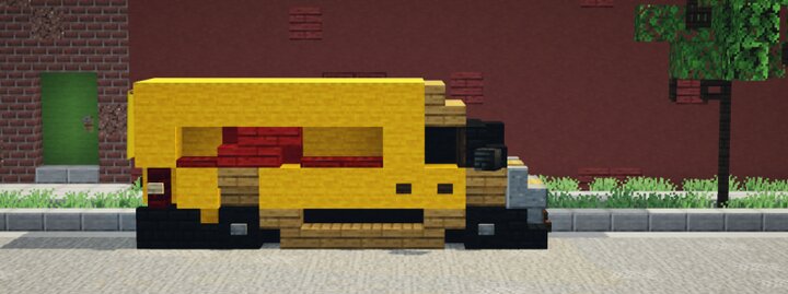DHL Van (Fiat Ducato) Minecraft Map