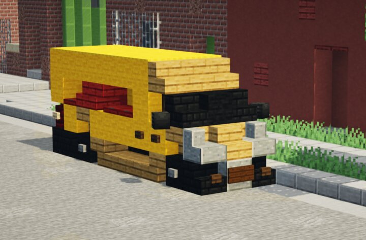 DHL Van (Fiat Ducato) Minecraft Map