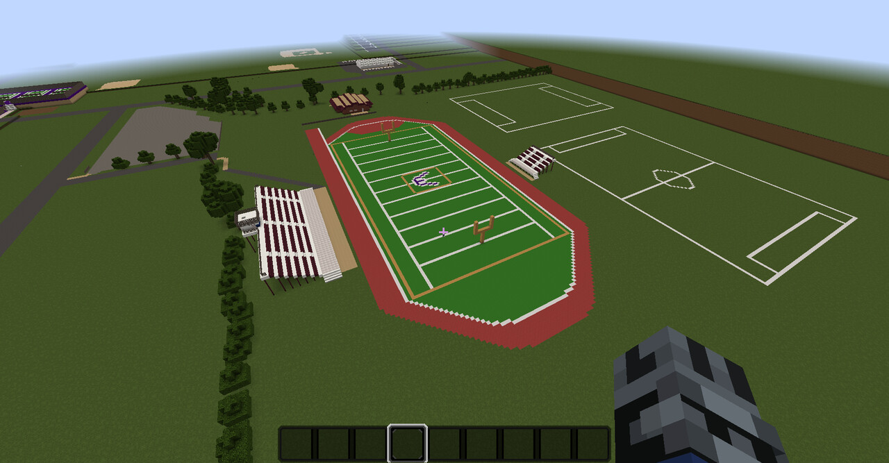 Cherry Hill High School West Minecraft build. Minecraft Map