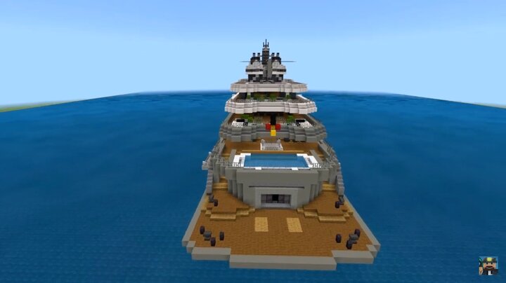 Minecraft Charter Super Yacht Tutorial Download (Flying Fox) Minecraft Map