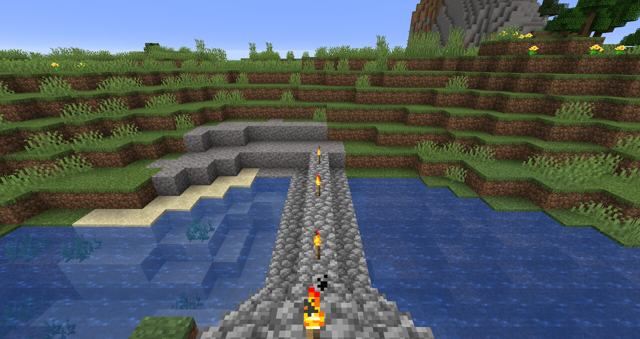 House On A Mountain Side Minecraft Map