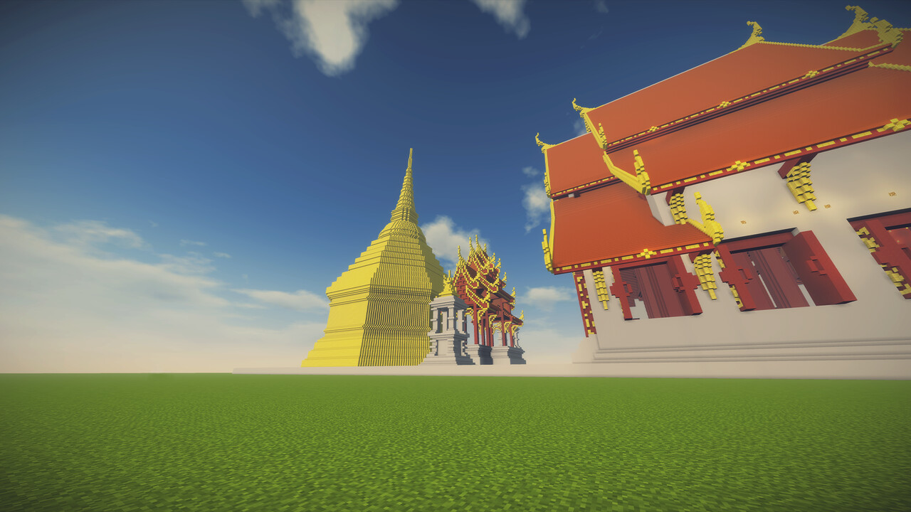 Wat Phra Kaew Chiang Rai วัดพระแก้ว เชียงราย Minecraft 1.12.2 (Thai ...