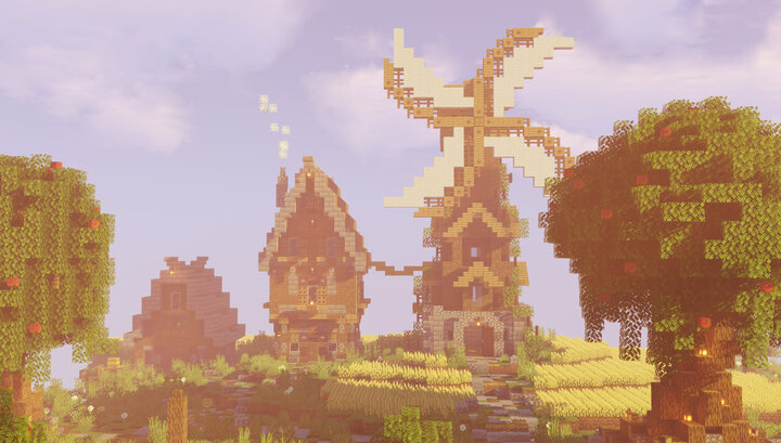 MEDIEVAL SKY ISLAND - SPAWN/LOBBY/HUB - RPG SURVIVAL Minecraft Map
