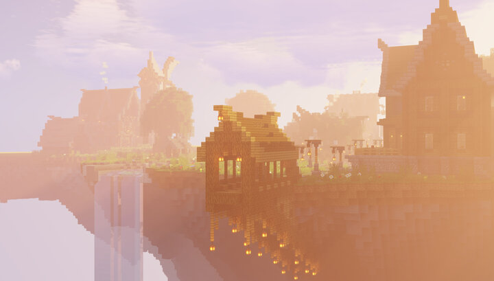 MEDIEVAL SKY ISLAND - SPAWN/LOBBY/HUB - RPG SURVIVAL Minecraft Map