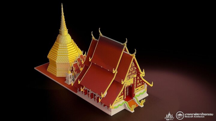 Wat Phra Kaew Chiang Rai วัดพระแก้ว เชียงราย Minecraft 1.12.2 (Thai temple) Minecraft Map