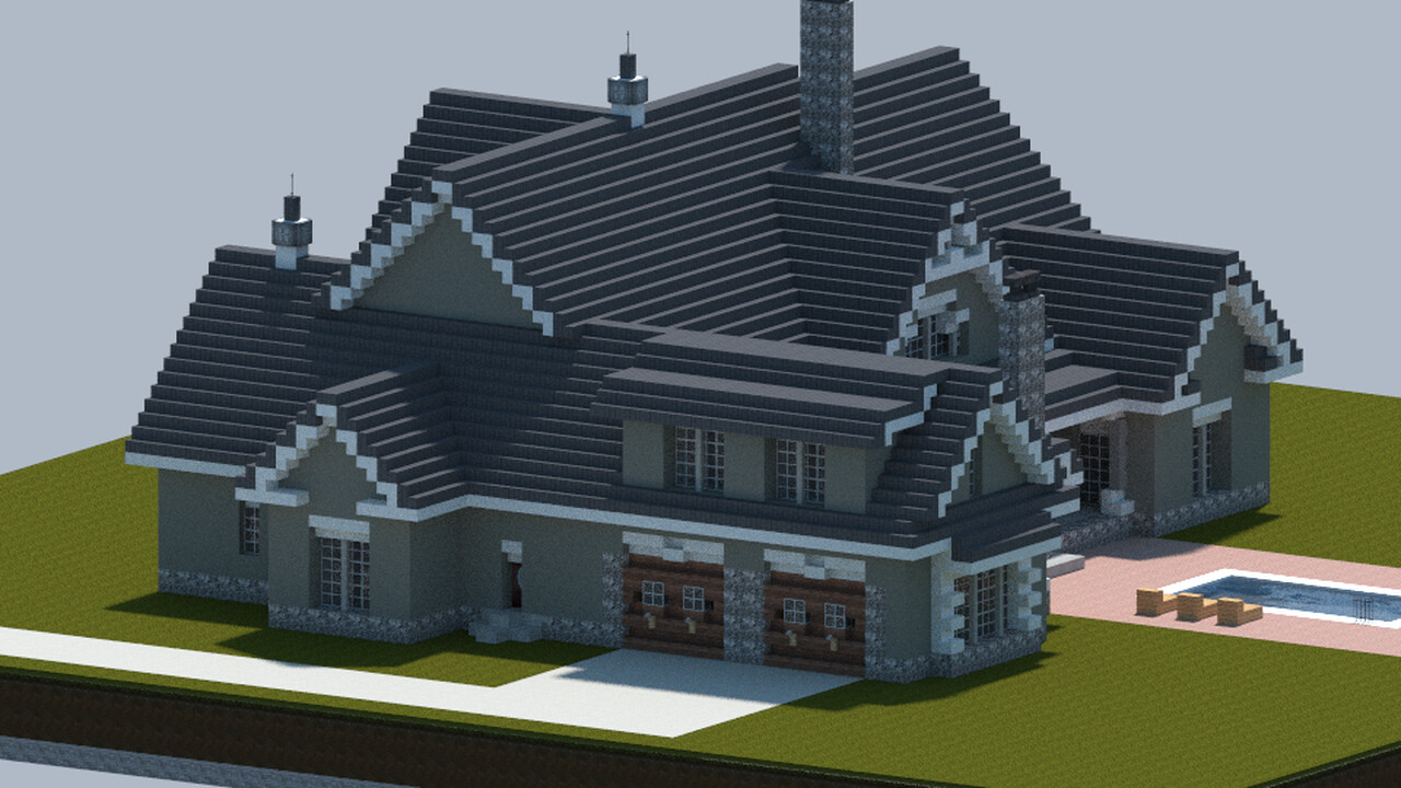 Ranch Style home #1 [With full interior and download] Minecraft Map